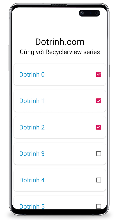 Lập trình với Recyclerview trong Android - Bài 2 | dotrinh.com - Chuyên thiết kế mới và nâng cấp ...